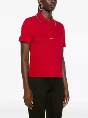 Versace Greca Border Polo Shirt - Red