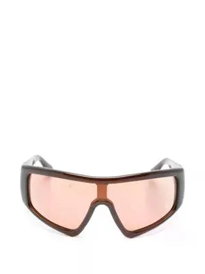 PORT TANGER Noor Shield Frame Sunglasses - Brown