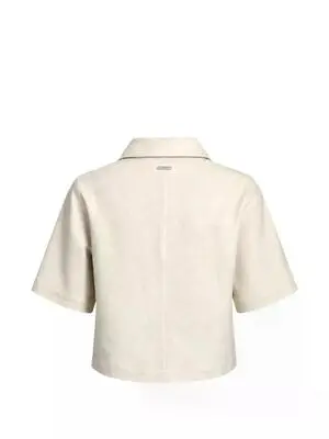 Dkny Broderie Anglaise Cropped Shirt