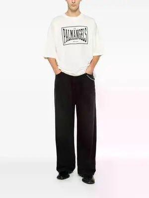 Palm Angels Logo-print Drop-shoulder T-shirt