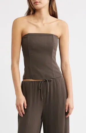 PACSUN Marissa Corset Top - Brown