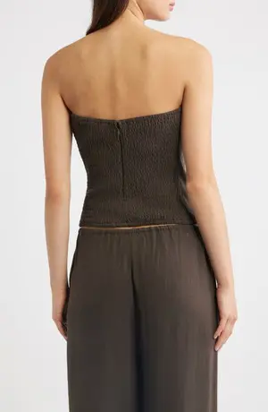 PACSUN Marissa Corset Top - Brown