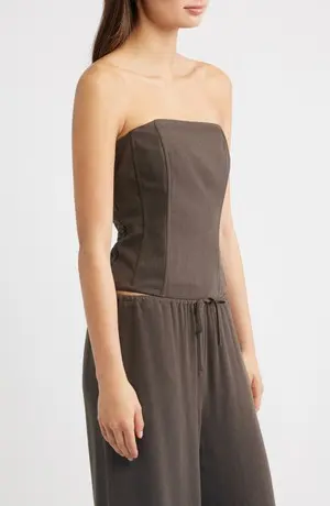 PACSUN Marissa Corset Top - Brown