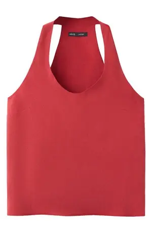 Mango Scoop Neck Sleeveless Top