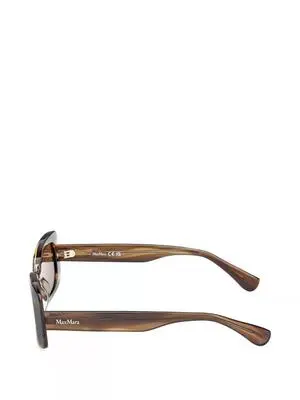 Max Mara Rectangle Frame Sunglasses - Green