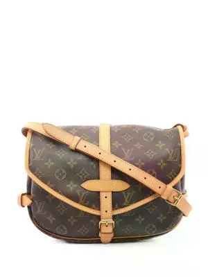 LOUIS VUITTON Monogram Saumur 30 Shoulder Bag - Brown
