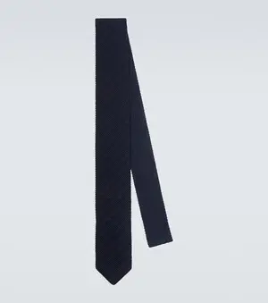 Brunello Cucinelli Silk Neck Tie - Blue
