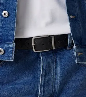 Bottega Veneta Intrecciato Leather Belt