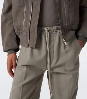 Rick Owens Dietrich Cotton Straight-leg Pants