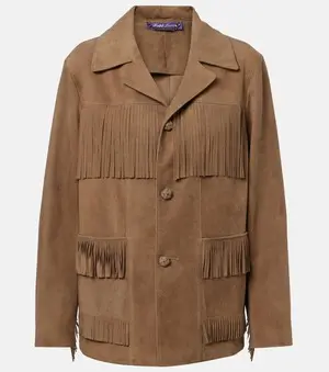 Ralph Lauren Fringed Suede Jacket - Brown