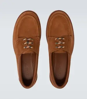 Bottega Veneta Pier Suede Boat Shoes
