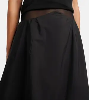 THE ROW Irella Cotton Poplin Midi Skirt