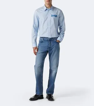 Givenchy Logo Cotton Shirt - Blue