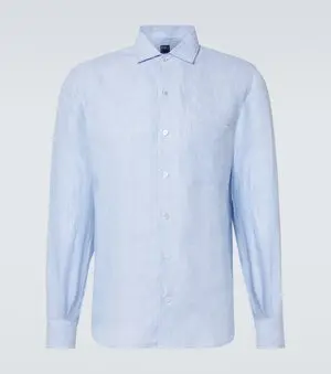 Fedeli Linen Shirt - Blue