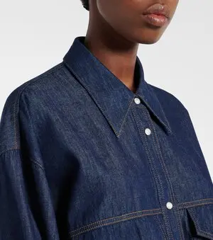 Khaite Christensen Oversized Denim Shirt