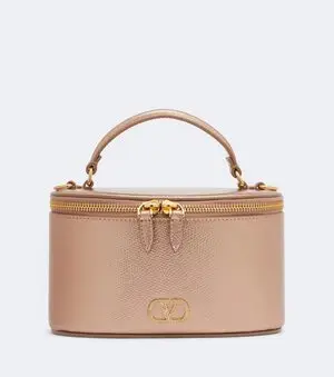 Valentino Garavani Vlogo Small Leather Top Handle Bag - Pink