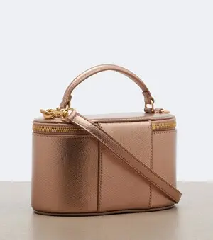 Valentino Garavani Vlogo Small Leather Top Handle Bag - Pink