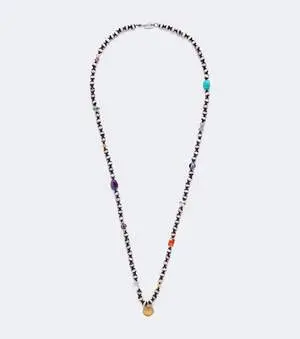 Ileana Makri Beaded Gemstone Necklace - Multicoloured