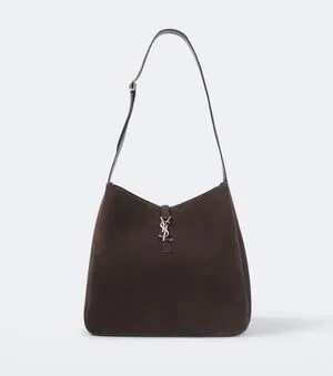 Saint Laurent Le 5 À 7 Maxi Suede Shoulder Bag - Brown