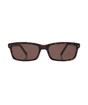 Dior Square Sunglasses With Chain Detail - Brown