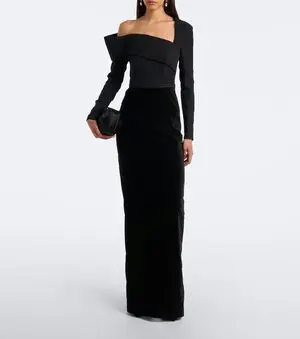 Safiyaa One-shoulder Gown - Black