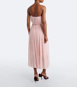 Magda Butrym Pleated Bustier Cocktail Dress - Pink