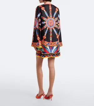 Dolce & Gabbana Carretto Silk Twill Kaftan
