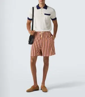 Valentino Garavani Striped Terry Shorts - Multicoloured