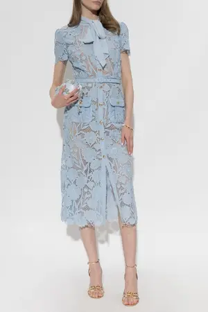 SELF-PORTRAIT Lace Dress With Belt