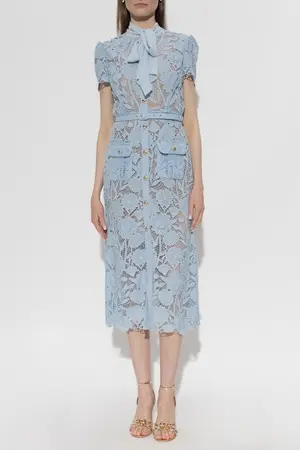 SELF-PORTRAIT Lace Dress With Belt