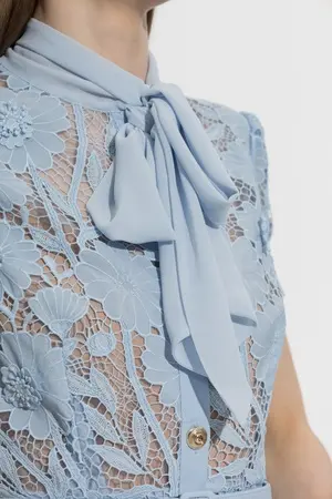 SELF-PORTRAIT Lace Dress With Belt