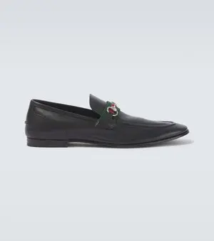 Gucci Horsebit Leather Loafers - Black