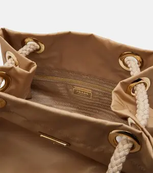 Prada Large Re-nylon Bucket Bag - Beige