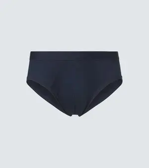 Zimmerli Cotton Jersey Briefs - Blue