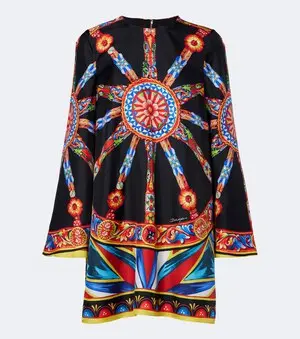 Dolce & Gabbana Carretto Silk Twill Kaftan - Multicoloured