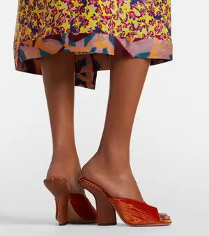 Dries Van Noten Velvet Mules
