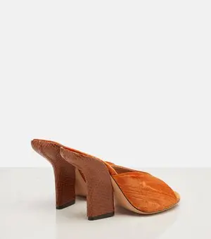 Dries Van Noten Velvet Mules