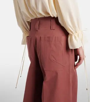 Chloé Cotton Wide-leg Pants