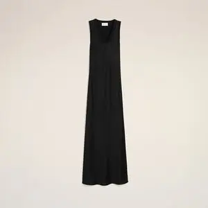 AMI Paris Satin Maxi Tank Dress