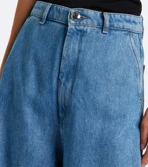 Sportmax Wide-leg Jeans In Midnightblue Vintage