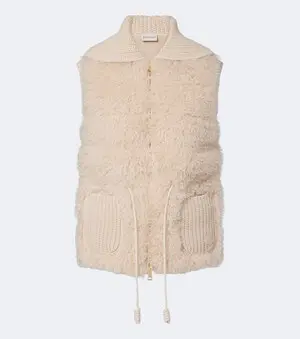Moncler Leather Vests For Women