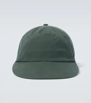 THE ROW Wald Baseball Cap In Cotton And Cashmere - Green