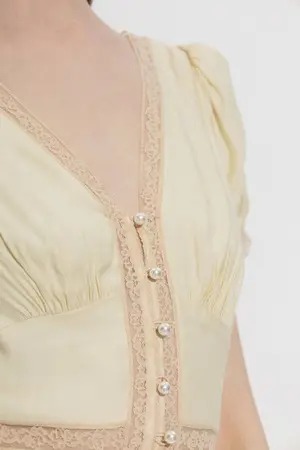 SELF-PORTRAIT Dress With Lace Inserts