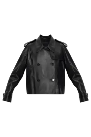 Burberry Mayfair’ Leather Jacket - Black