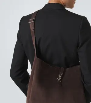 Saint Laurent Le 5 A 7 Maxi Suede Shoulder Bag
