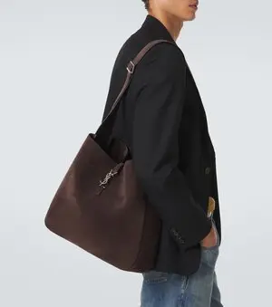 Saint Laurent Le 5 A 7 Maxi Suede Shoulder Bag