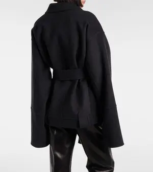 Khaite Alder Belted Wool Jacket