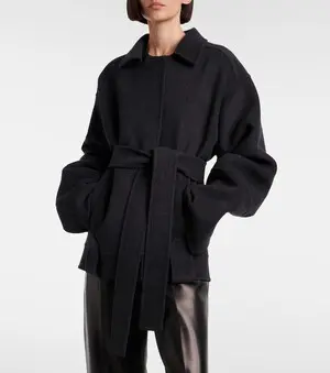 Khaite Alder Belted Wool Jacket