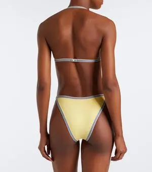 Versace Greca Embroidered Bikini Bottoms