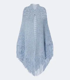 Gabriela Hearst Lauren Fringed Cashmere Shawl - Blue